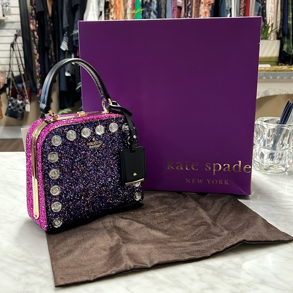kate spade | Bags | Kate Spade Nib Skyline Way Violina Glitter Novelty ...